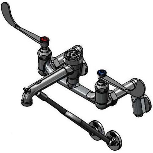 Service Sink Faucet, 8" Centers, Vacuum Breaker, Adjustable Arms ...