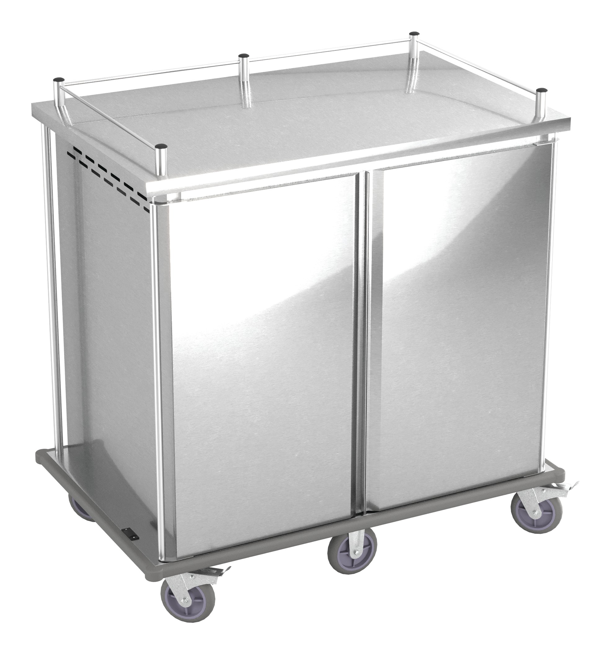 Direct Supply® Meal Delivery Cart, Stainless Steel, Double Door Pass ...
