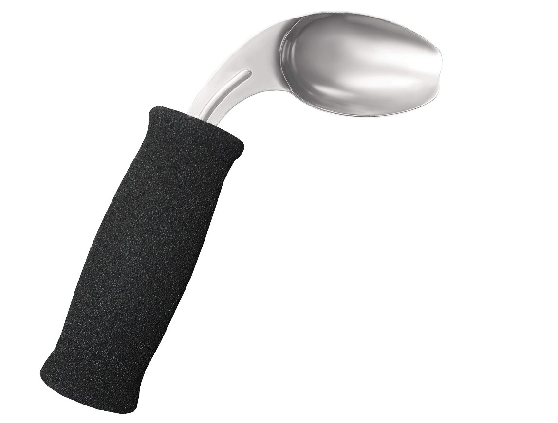 Direct Supply® Foam Handle Offset Spoon - Side: Right-Handed (8Y430)