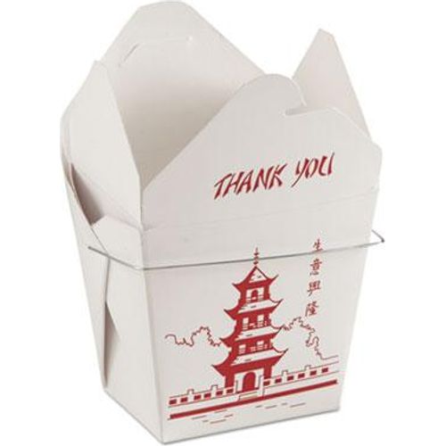 Microwavable Food Box with Handle, Paperboard, White, 32 oz, 450/Carton ...