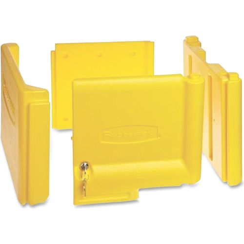 Rubbermaid Commercial Locking Janitor Cart Cabinet, Yellow (JY721 ...
