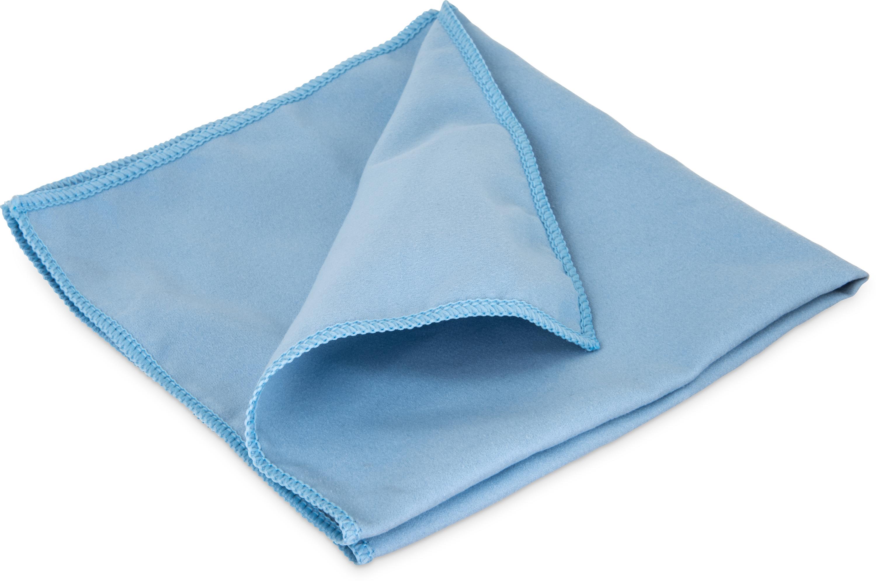 Direct Supply® Microfiber Cloth, 16"L x 16"W, 50/case, Color: Blue (2CF47)