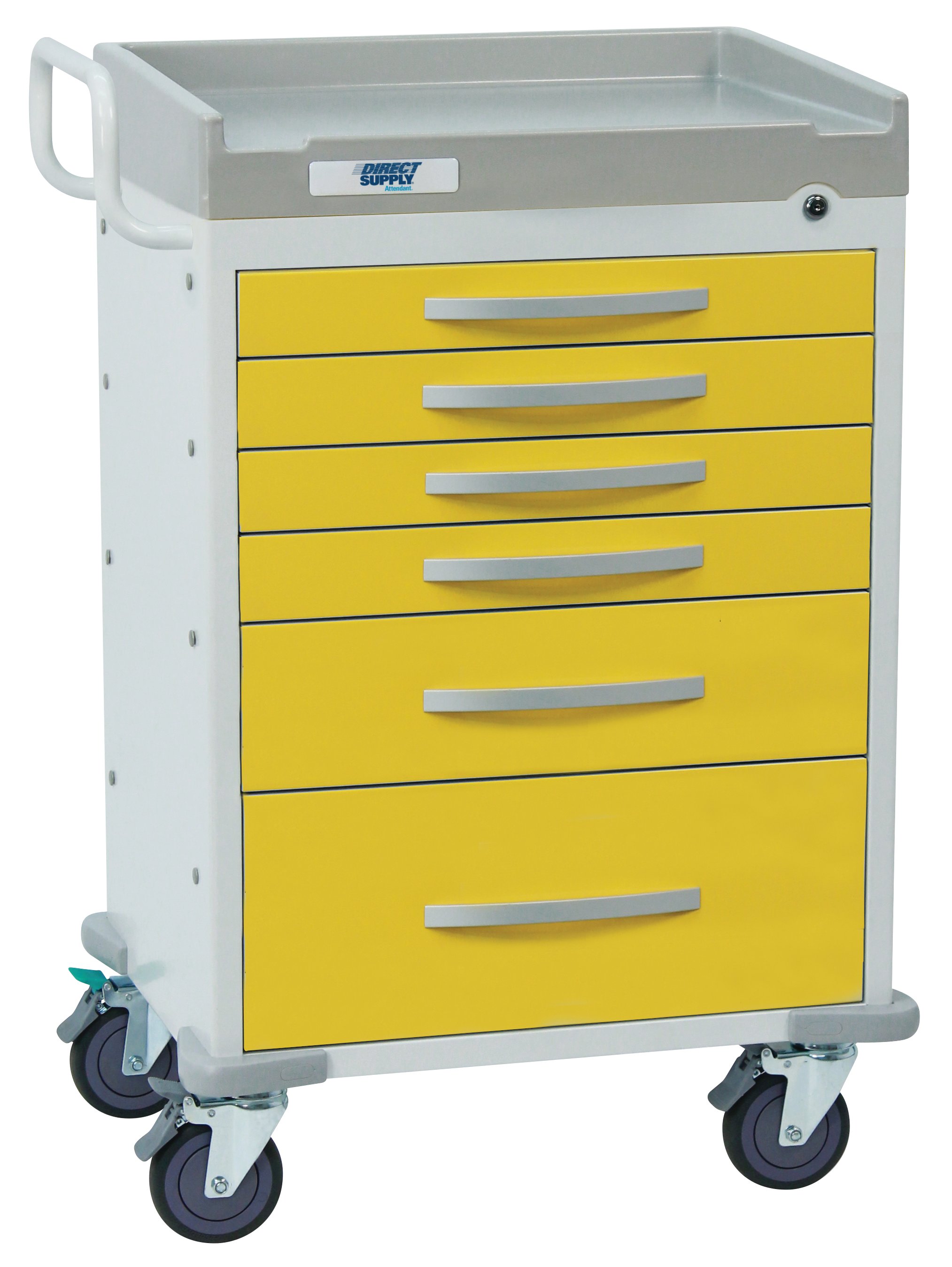 Attendant® Medical Cart, 5 Drawer, Isolation (Yellow) (37GMJ) | Direct ...