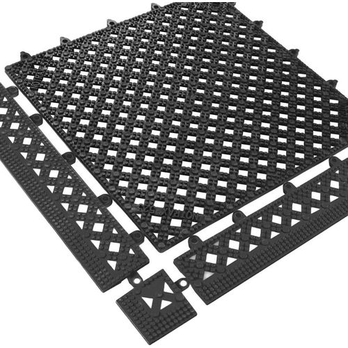 523 Modular Lok-Tyle, Vinyl Tile, Corner, Anti-Slip Drain Matting ...