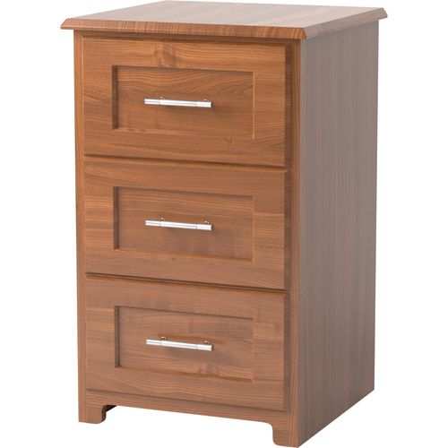 Maxwell Thomas® Quick-Ship Scottsdale Bedside Cabinet, 3 Drawers - Casegood Finish: Hayward ...
