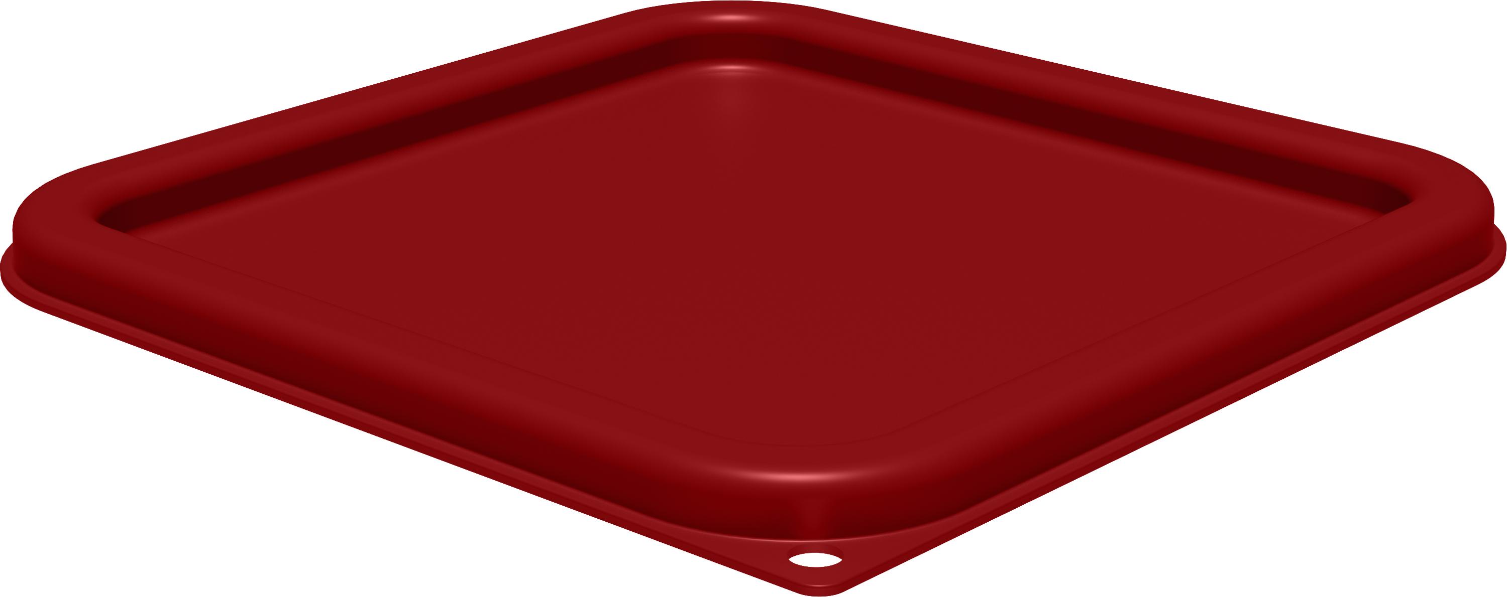 Square Lid For 6 & 8 Quart Winter Rose (01756) | Direct Supply