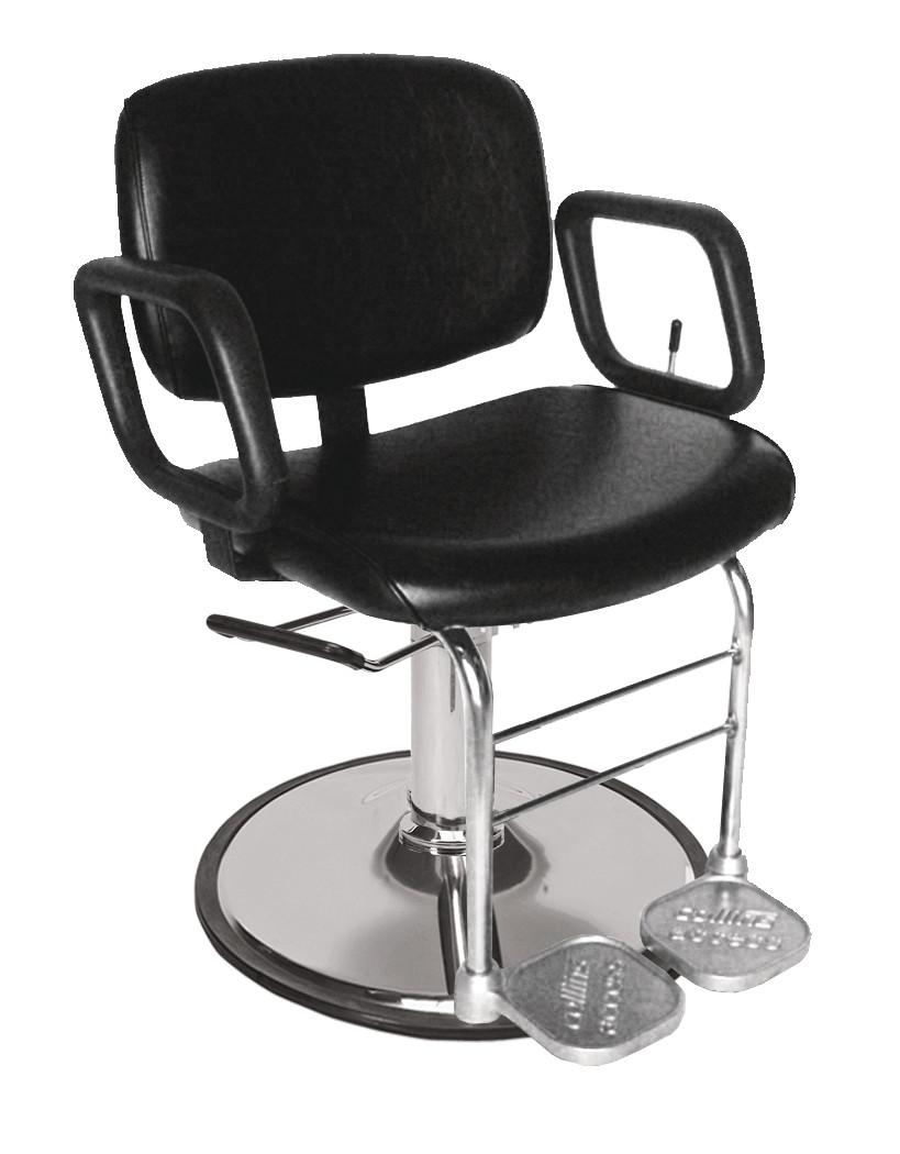 Access Hydraulic Styling Chair w/ Reclining Back - Fabric: Wallaby ...
