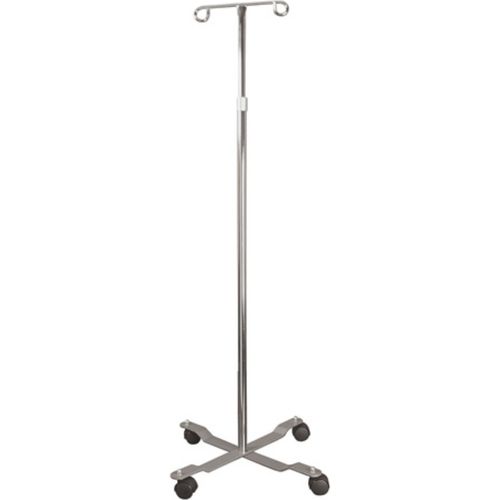 Direct Supply® IV Pole Stand, 4 Legs, 2 Hooks (86547)