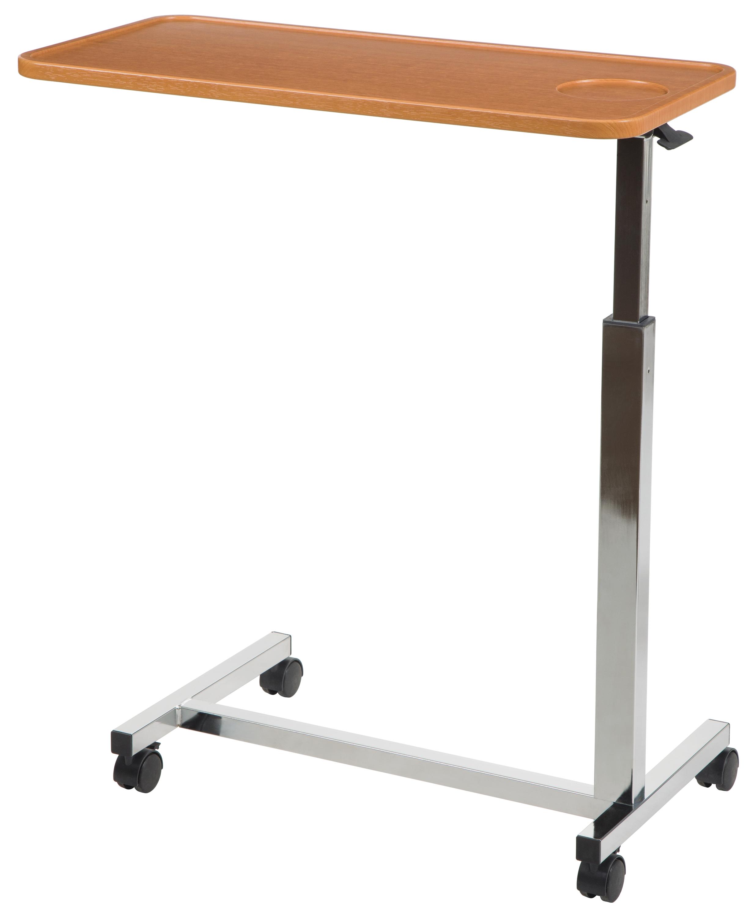 Maxwell Thomas® Wakefield Overbed Table, 30"L x 15"W, Base Shape: H ...