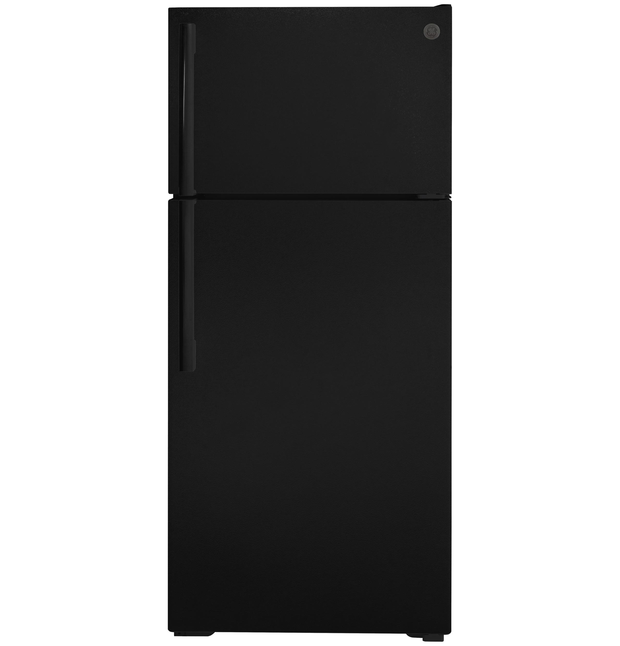 GE® 16.6 Cu. Ft. Top-Freezer Refrigerator, Black (2B33C) | Direct Supply