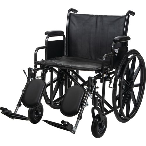 Panacea® Heavy-Duty Wheelchair, Vinyl - Seat Width: 24 in Seat Depth ...