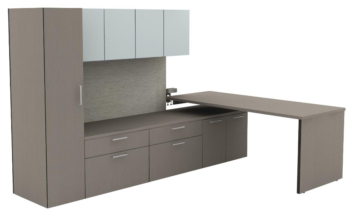 Kimball Priority L Desk, Right Hand Facing, Fixed Surface, Laminate ...