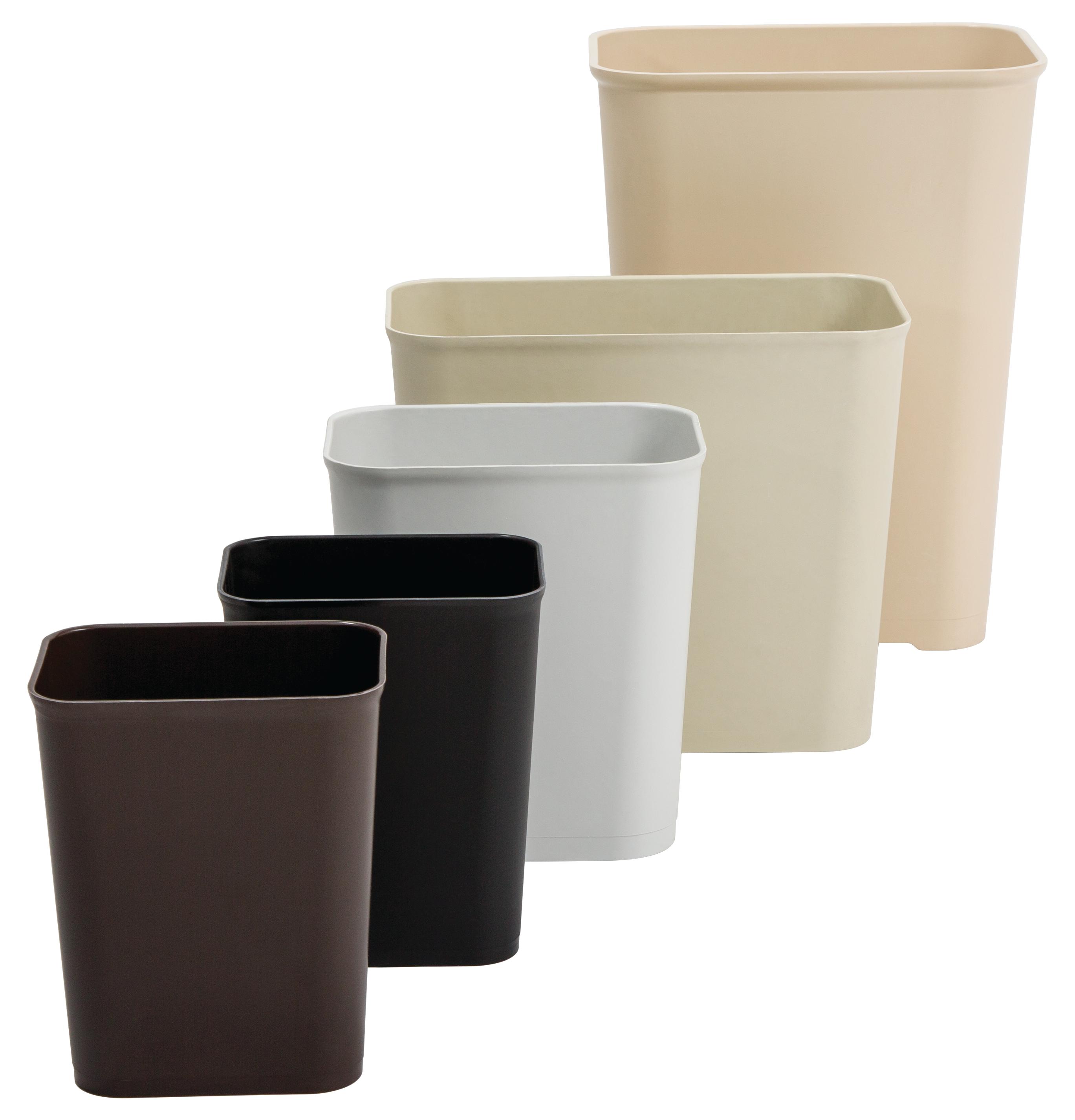 Direct Supply® Waste Receptacle, Rectangle, UL, 8 Qt., Case of 6 ...