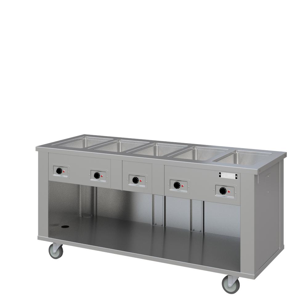 Piper Products Servolift Elite 500 Electric 4-Well Steam Table, 750 ...