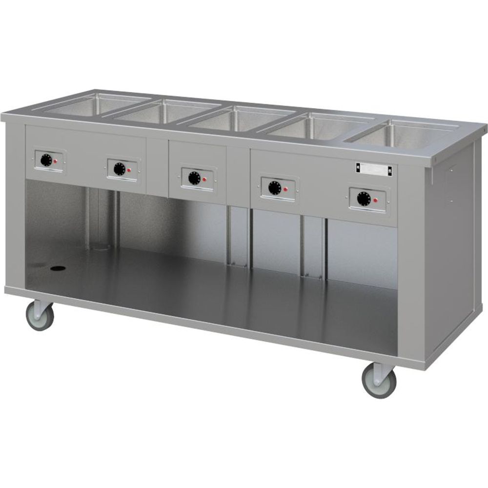 Piper Products Servolift Elite 500 Electric 5-Well Steam Table, 750 ...