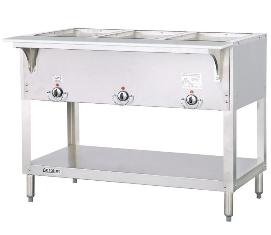 Aerohot Economy Portable Open-Base Steam Table, Electric, 4 Openings ...