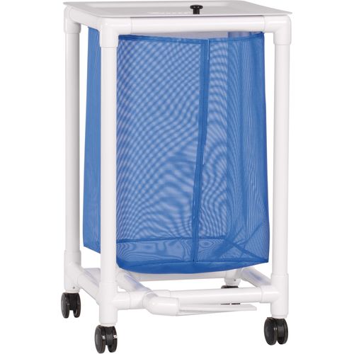 Direct Supply® Single Hamper with Foot Pedal, 32 Gallon, Zipper-Front ...