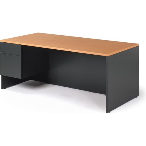 Concept 400E Left Single Pedestal Desk, 60"W x 30"D - Finish ...
