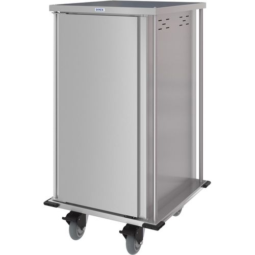 DINEX Quiet Compact Tray Delivery Cart, 18 capacity, Single Door, Two ...