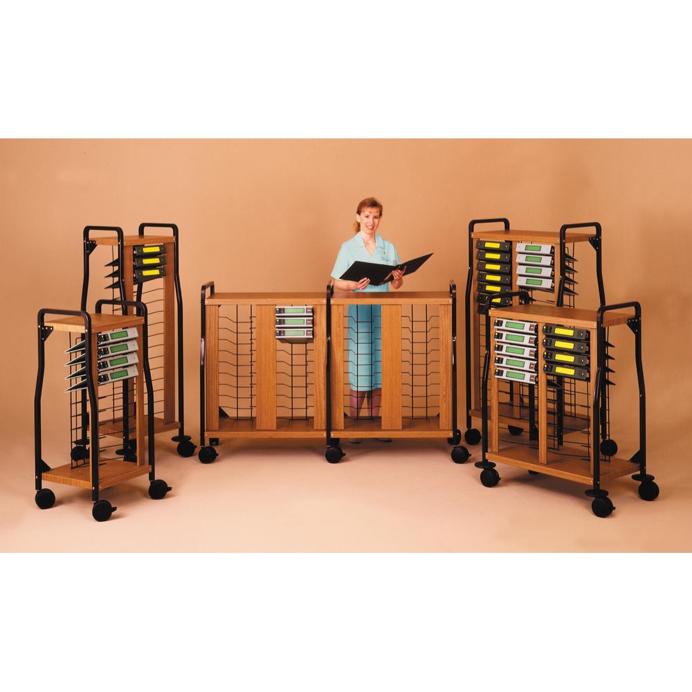 Standard Mobile Chart Rack, Flat Storage, Holds 10 Binders (10980 ...