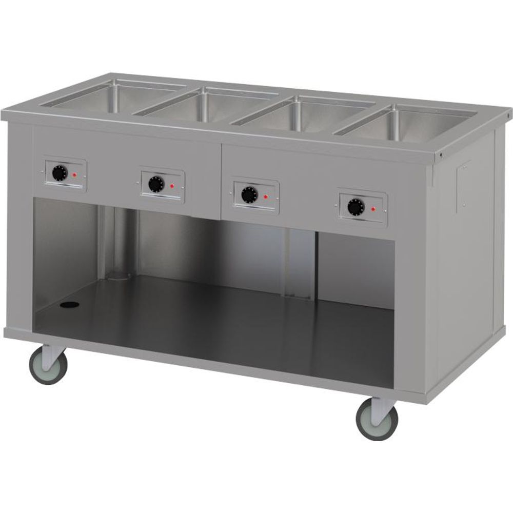 Piper Products Servolift Elite 500 Electric 4-Well Steam Table, 750 ...