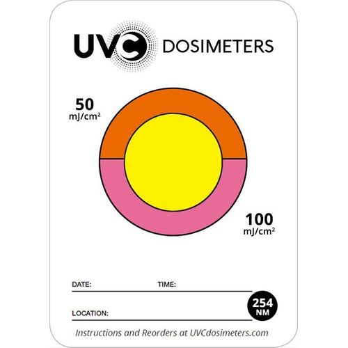 UV Dosimeter Cards 25ct (K2G81) | Direct Supply