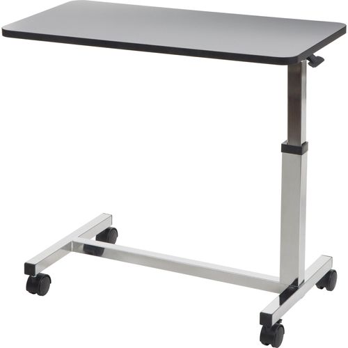 Panacea® Low Overbed Table, 30"L x 15"W, Base Shape: H-Base, Base Color ...
