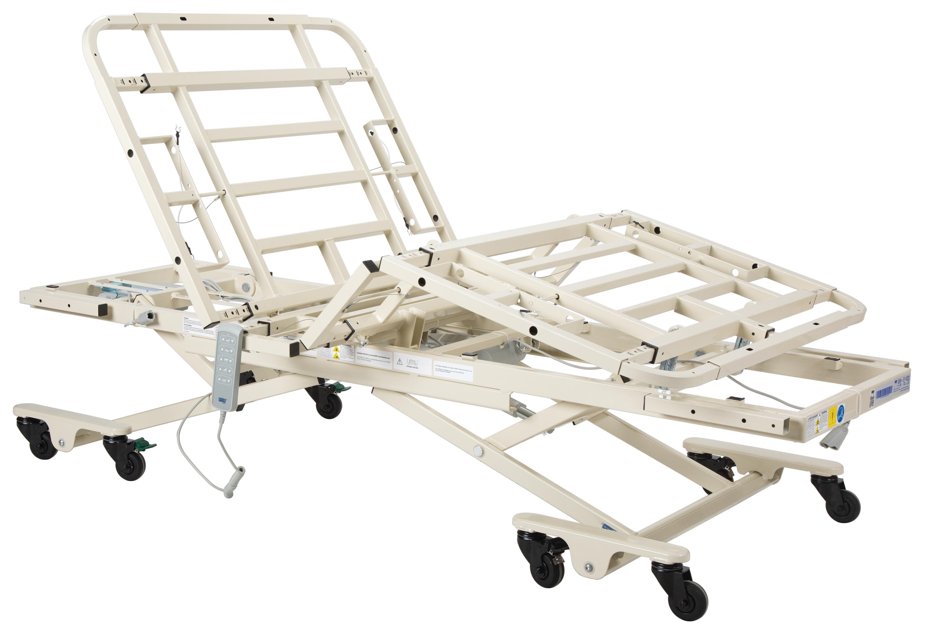 Panacea® 3250 Adjustable Height Bed, Mobile at Any Height, Safety Lock ...