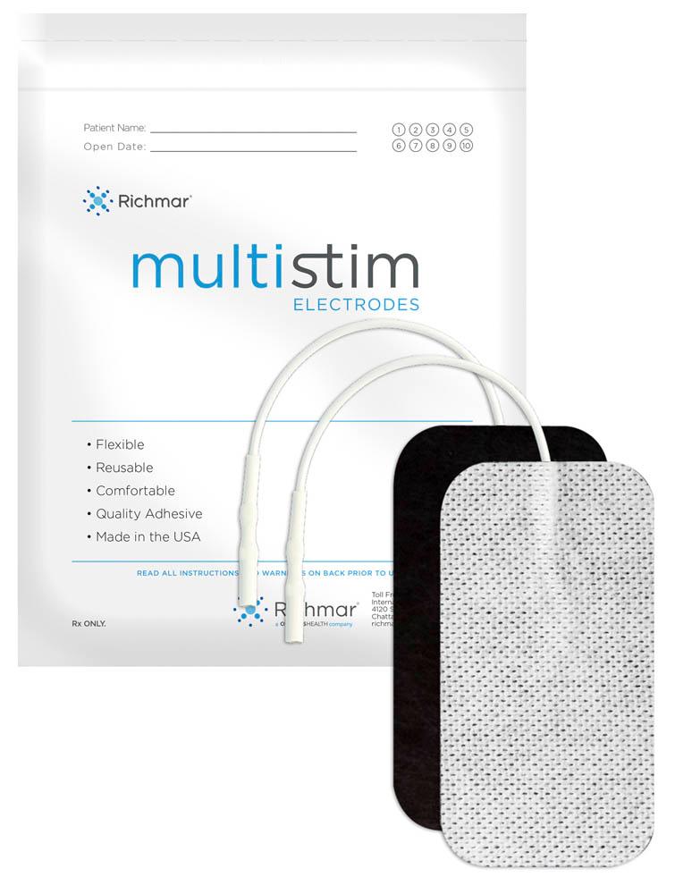2" x 3.5" MultiStim Electrode, White Foam, 4/Pack (2RRQ3) | Direct Supply