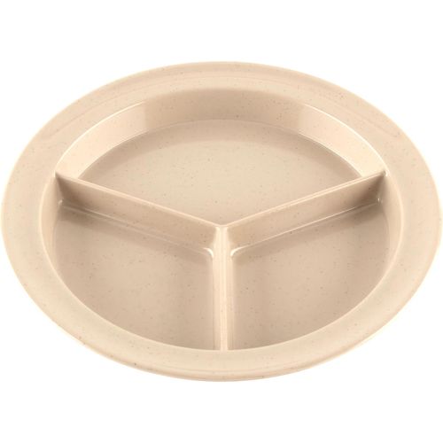 9" 3-Compartment Plate, S-Sandstone (JGC19) | Direct Supply