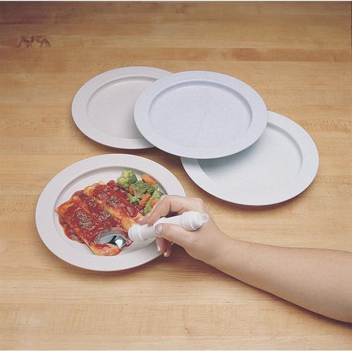 Inner Lip Plate, Plastic, Sandstone, 9", 12Ea (64B01) | Direct Supply