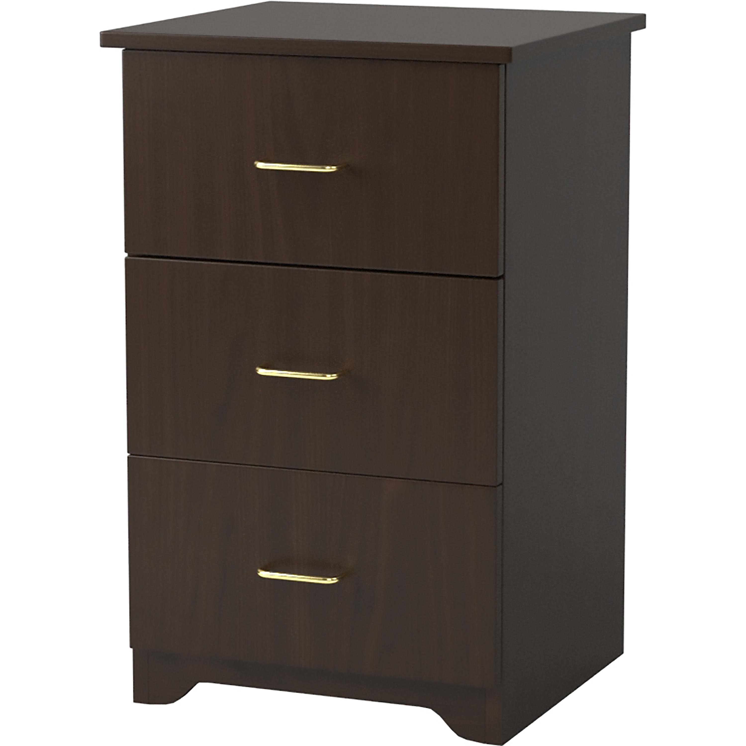 Maxwell Thomas® Plymouth Collection 3 Drawer Bedside Cabinet - Casegood Finish: Cherry Mahogany ...