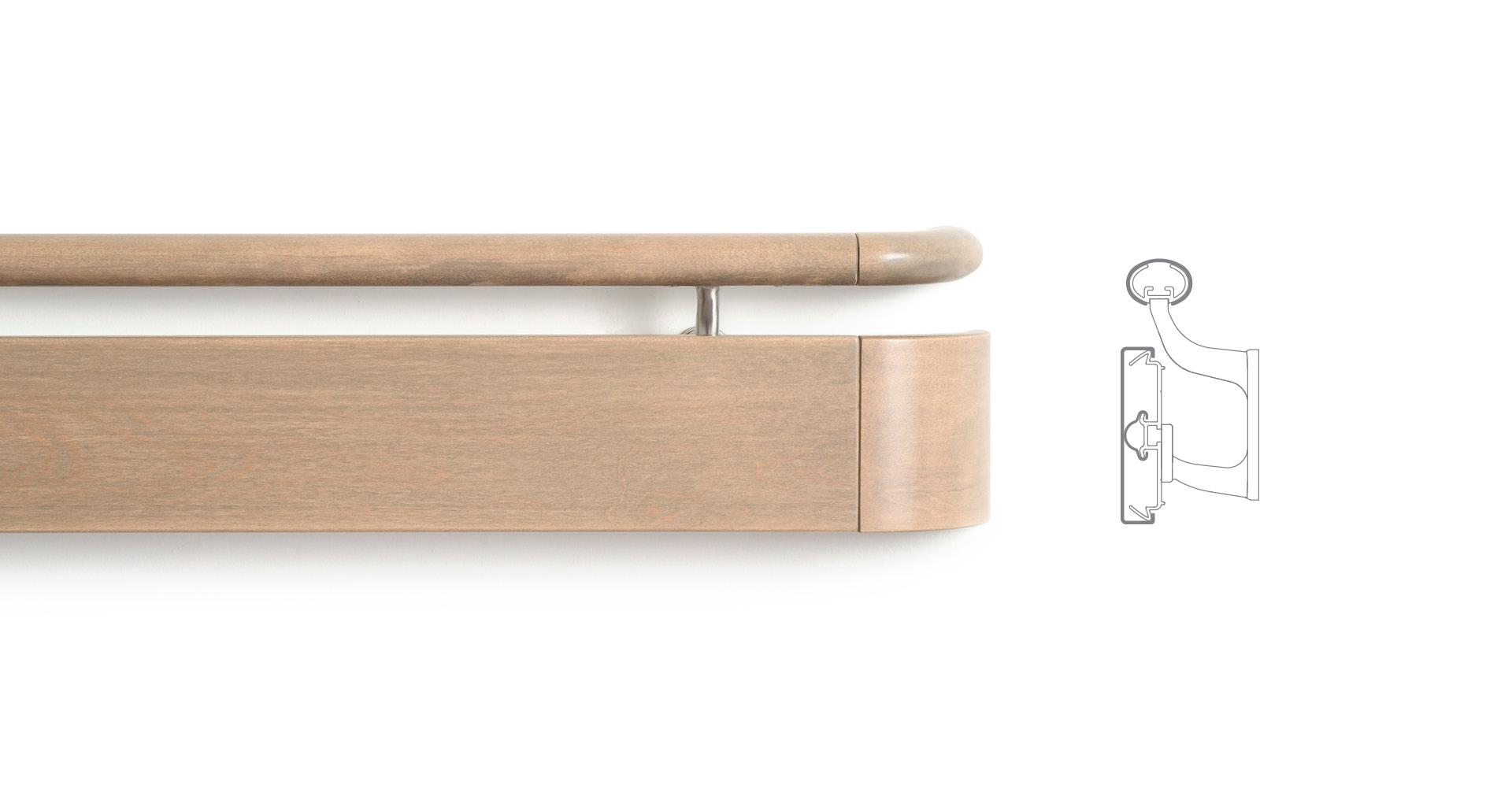 PRAAN Platform Series features a round Acrovyn handrail over a durable ...