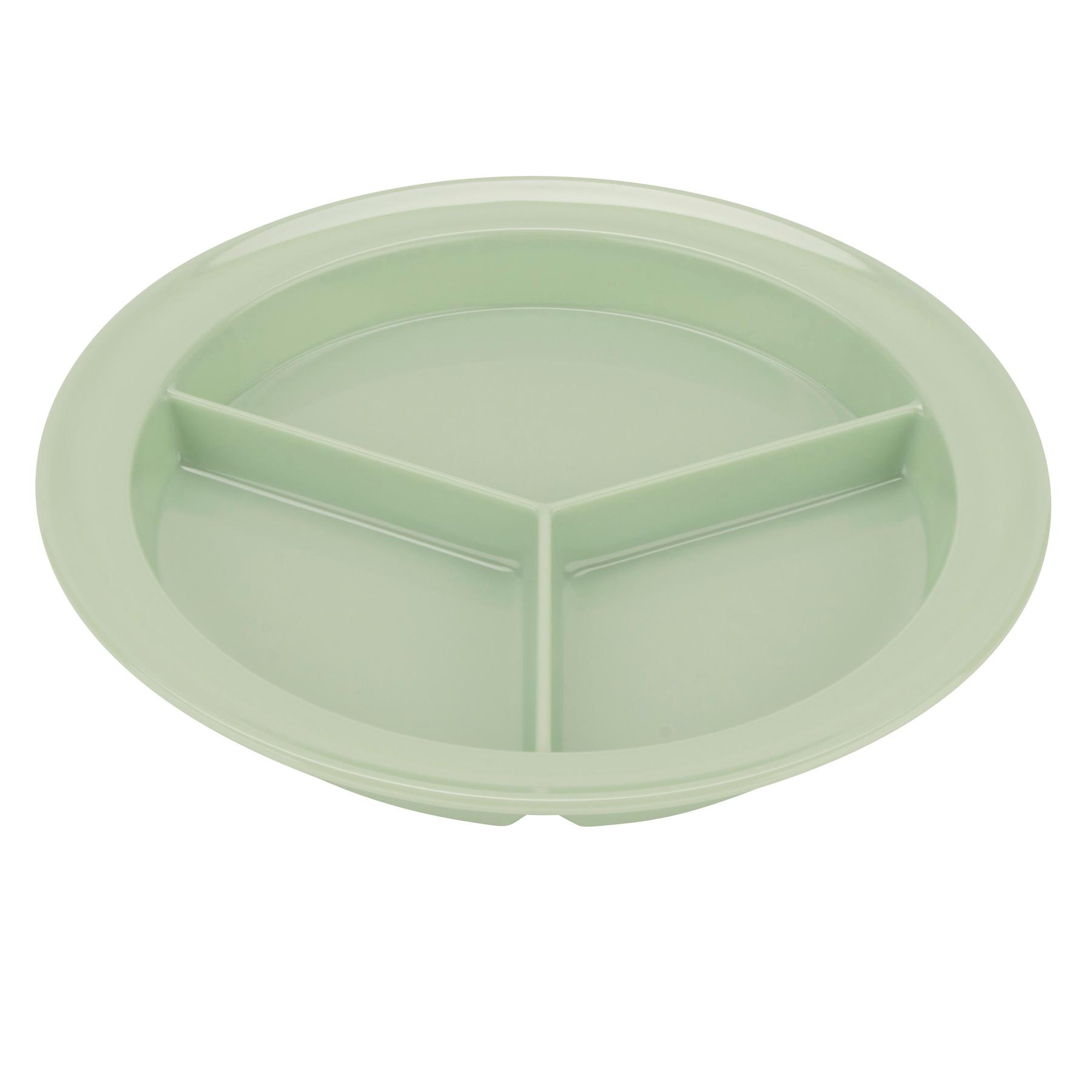 9" 3-Compartment Plate, S-Sandstone (JGC19) | Direct Supply