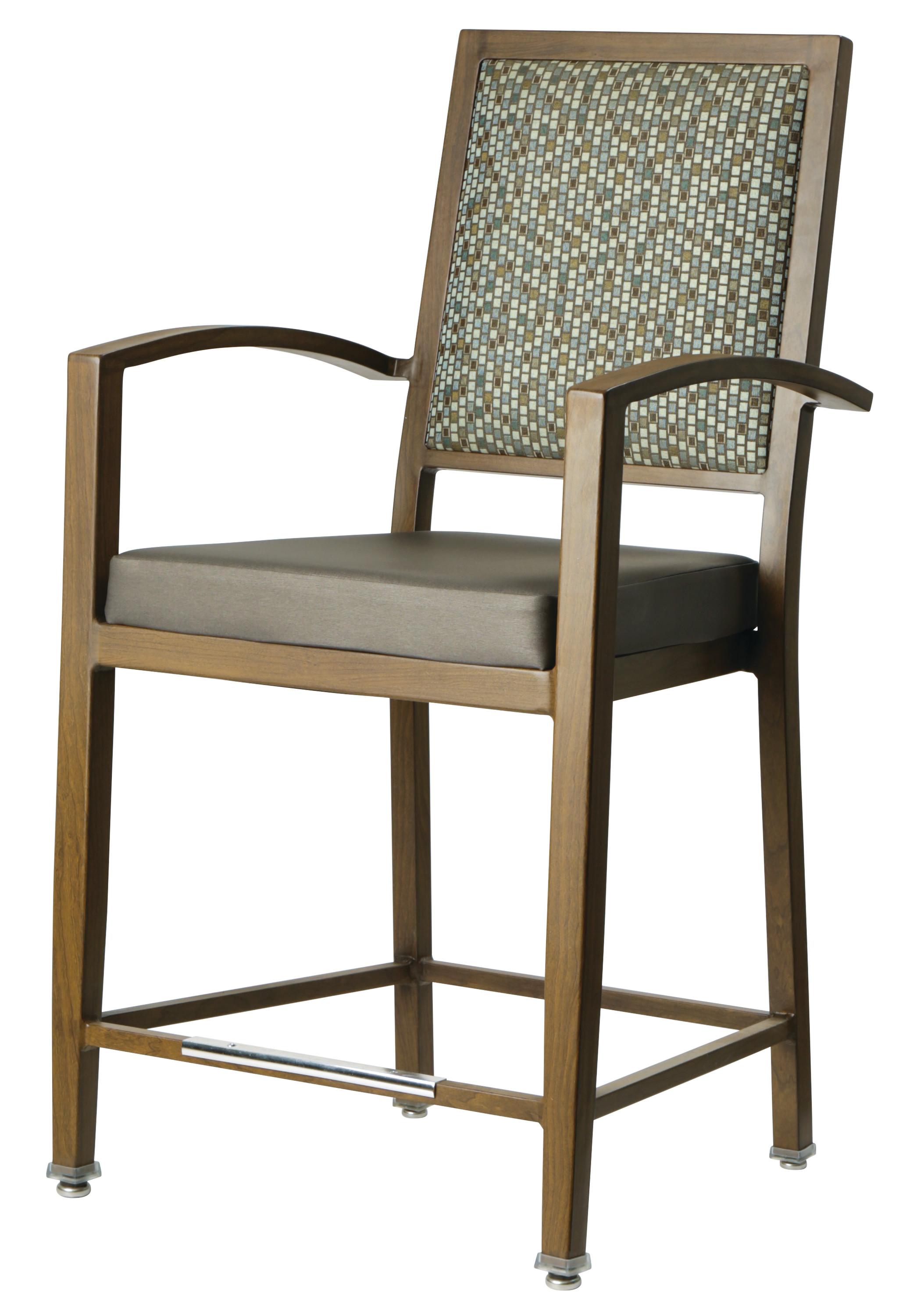 Maxwell Thomas® Galveston Counter-Height Stool with Arms, COM - Frame ...