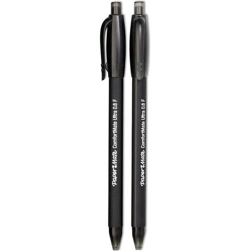 Paper Mate® ComfortMate Ultra RT Ballpoint Retractable Pen, Black Ink ...