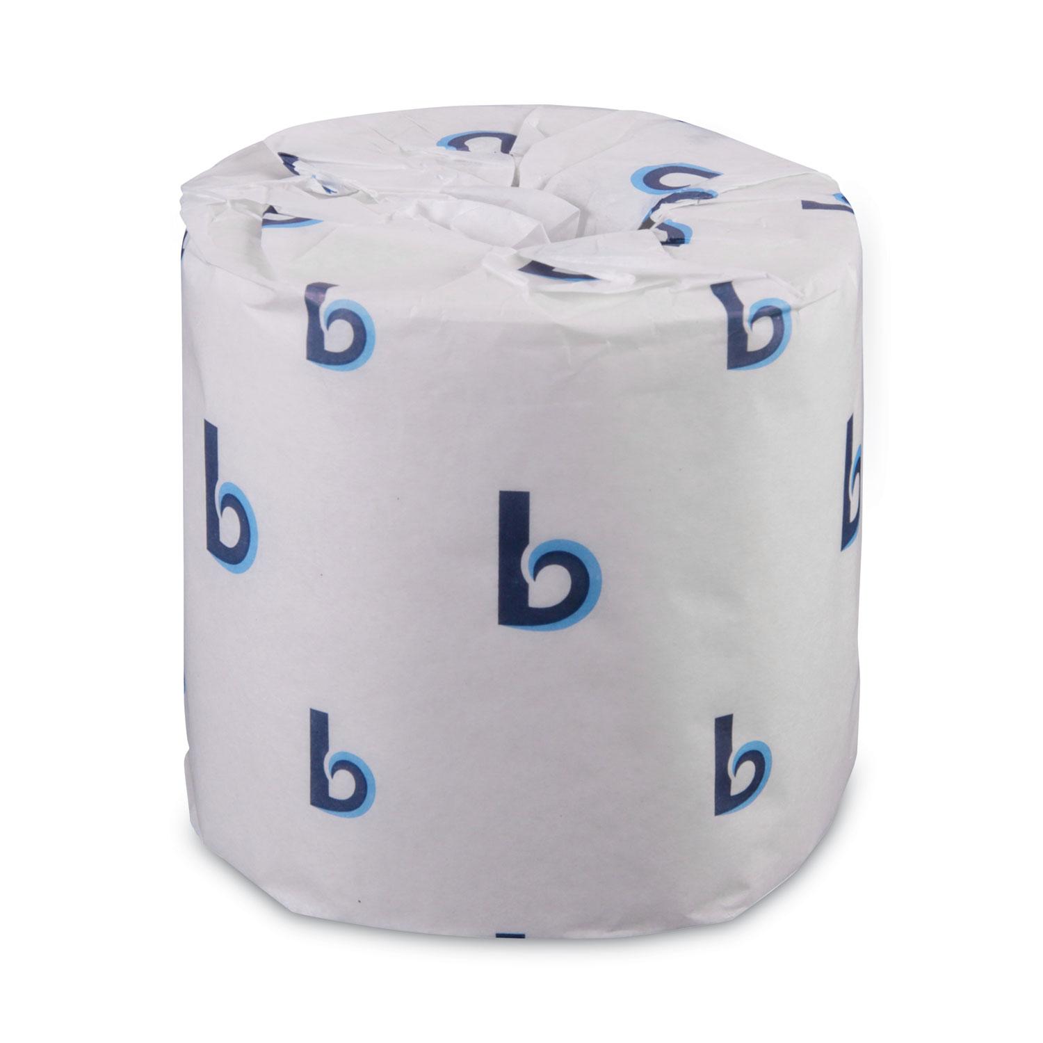 Boardwalk® Two-Ply Toilet Tissue, White, 4 x 3 Sheet, 400 Sheets/Roll ...