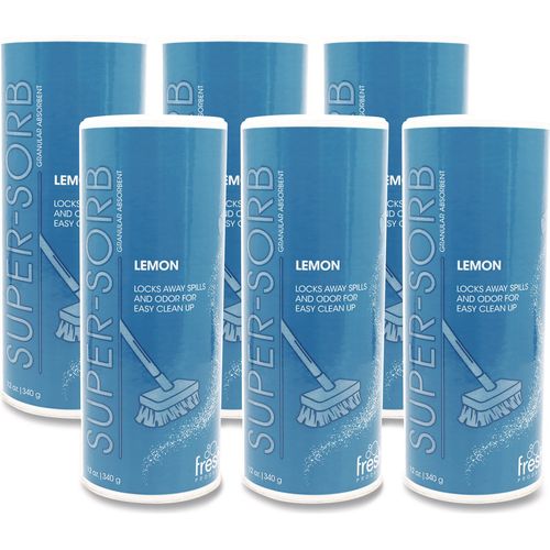 Fresh Products Super-Sorb Liquid Spill Absorbent, Powder, Lemon-Scent ...