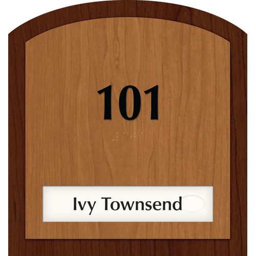 Woodland 1-Slot Patient Room Sign, 7-1/2" x 7" (28233) | Direct Supply