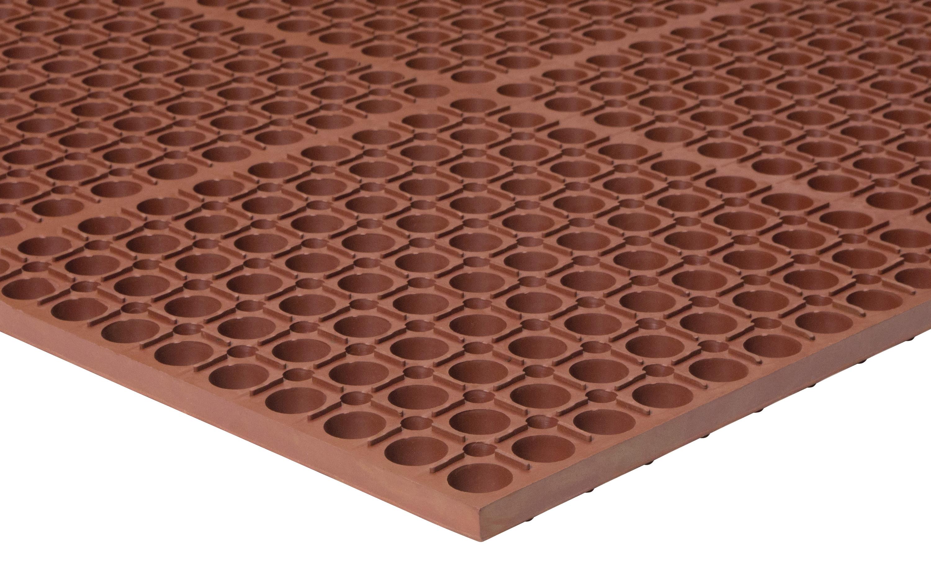Apache Mills 7/8" Tru-Tread Matting w/holes, 3 ft x 5 ft, Red (6YT13 ...