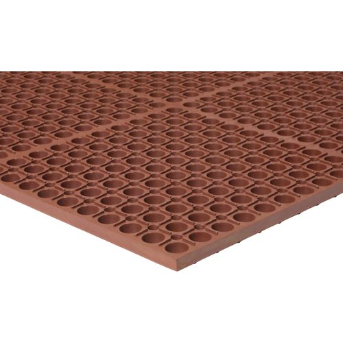 Apache Mills 7/8" Tru-Tread Matting w/holes, 3 ft x 10 ft, Red (6YT12 ...