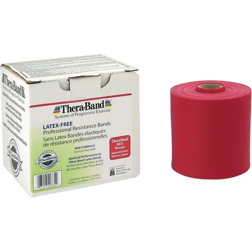 TheraBand™ Resistance Band, Latex-Free, Medium, Red, 25 yd. (10469 ...