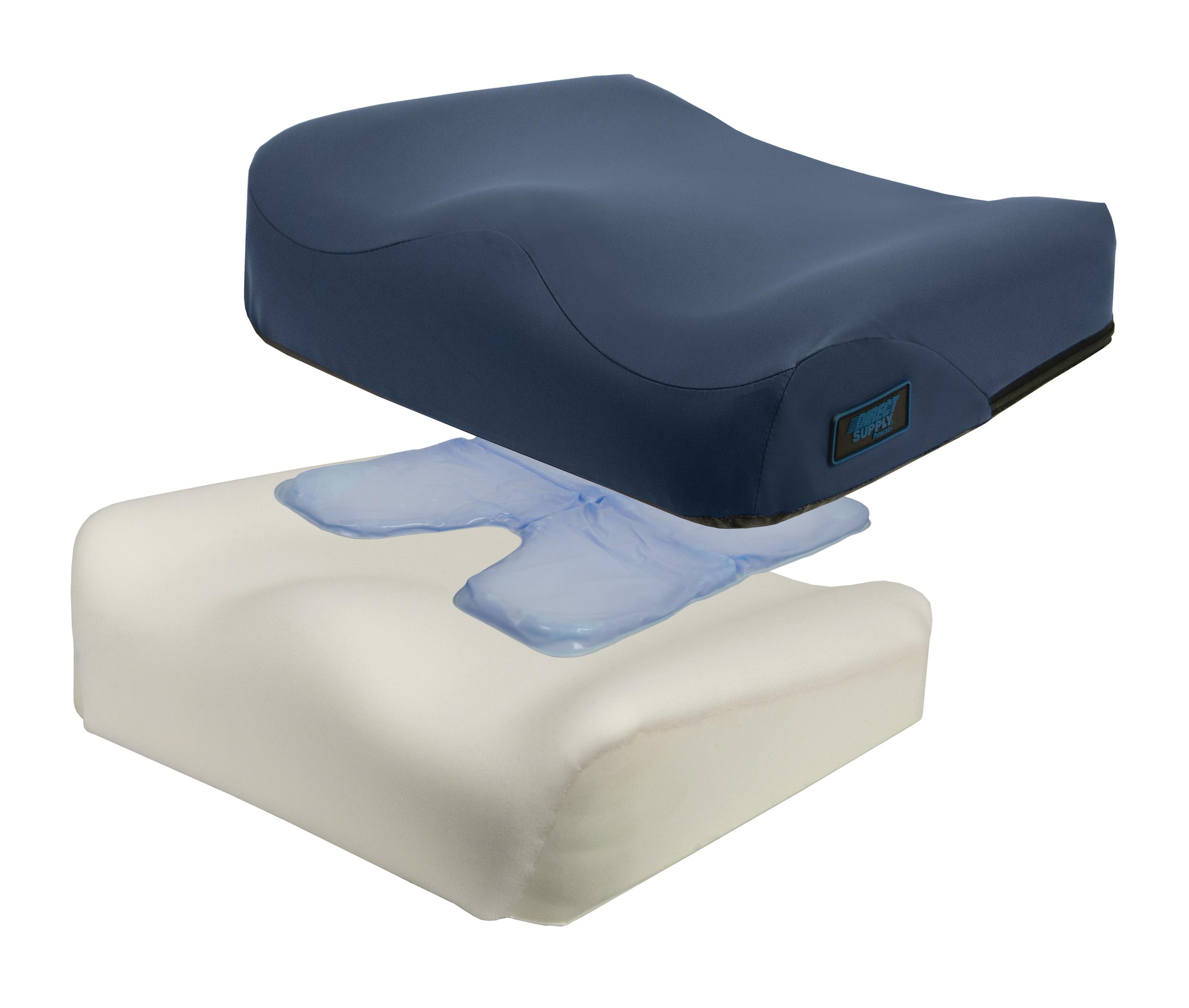 Panacea® Performance Wedge Foam/Gel Cushion - Width: 18", Depth: 18 ...
