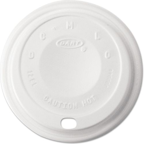 SOLO® Cappuccino Dome Sipper Lids, 12 oz, White (H0379) | Direct Supply