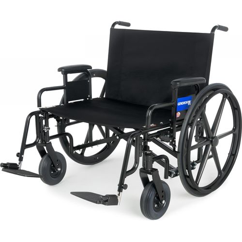 Gendron Regency XL 6700 Fixed Back Bariatric Wheelchair, 24 in W x 18 ...