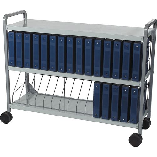 Standard Vertical Storage Chart Rack, Holds 30 1" to 2" Binders, 3 Rows ...