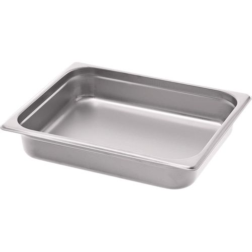 Half-Size Steam Table Pan, 4" Deep, 24 Gauge (15887) | Direct Supply