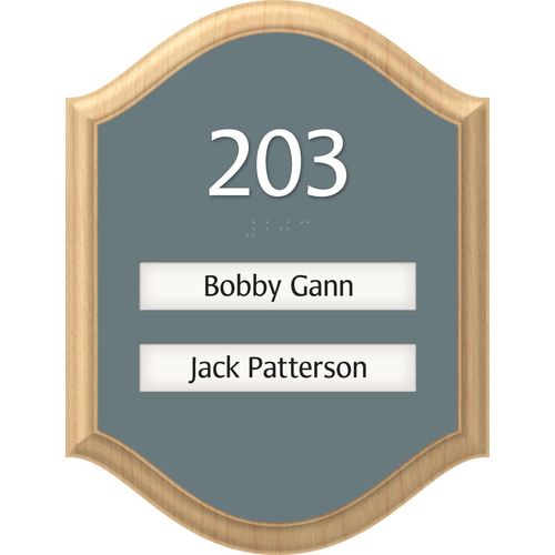 Town Square® Resident Room Sign with 2 Name Inserts, 6-1/2"W x 8-1/2"H ...