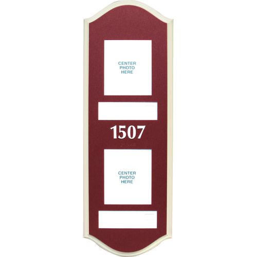 Town Square Resident Room Number Sign with 2 Pictures, 19?" x 7" (69399 ...