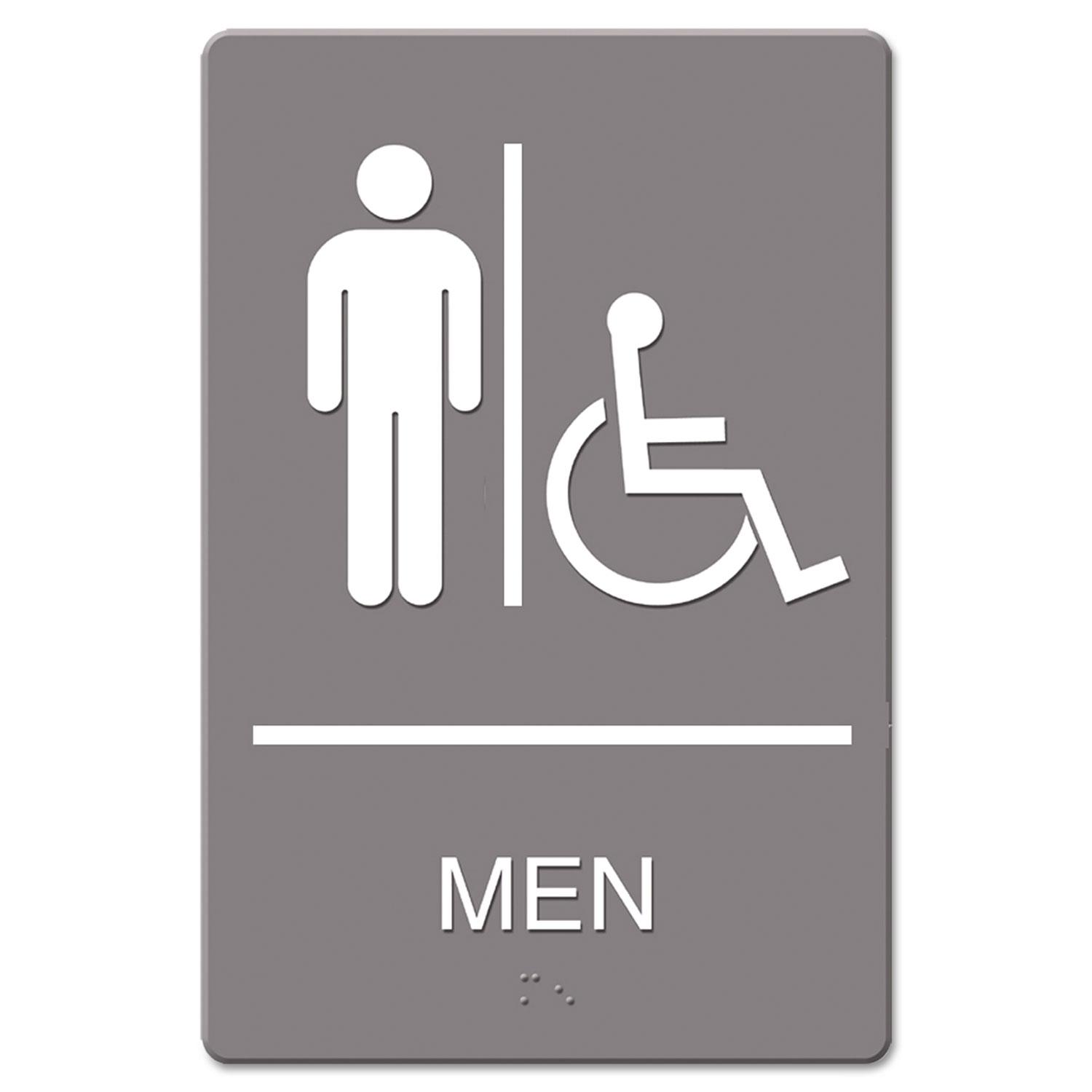 Headline® Sign ADA Sign, Women Restroom Wheelchair Accessible Symbol ...